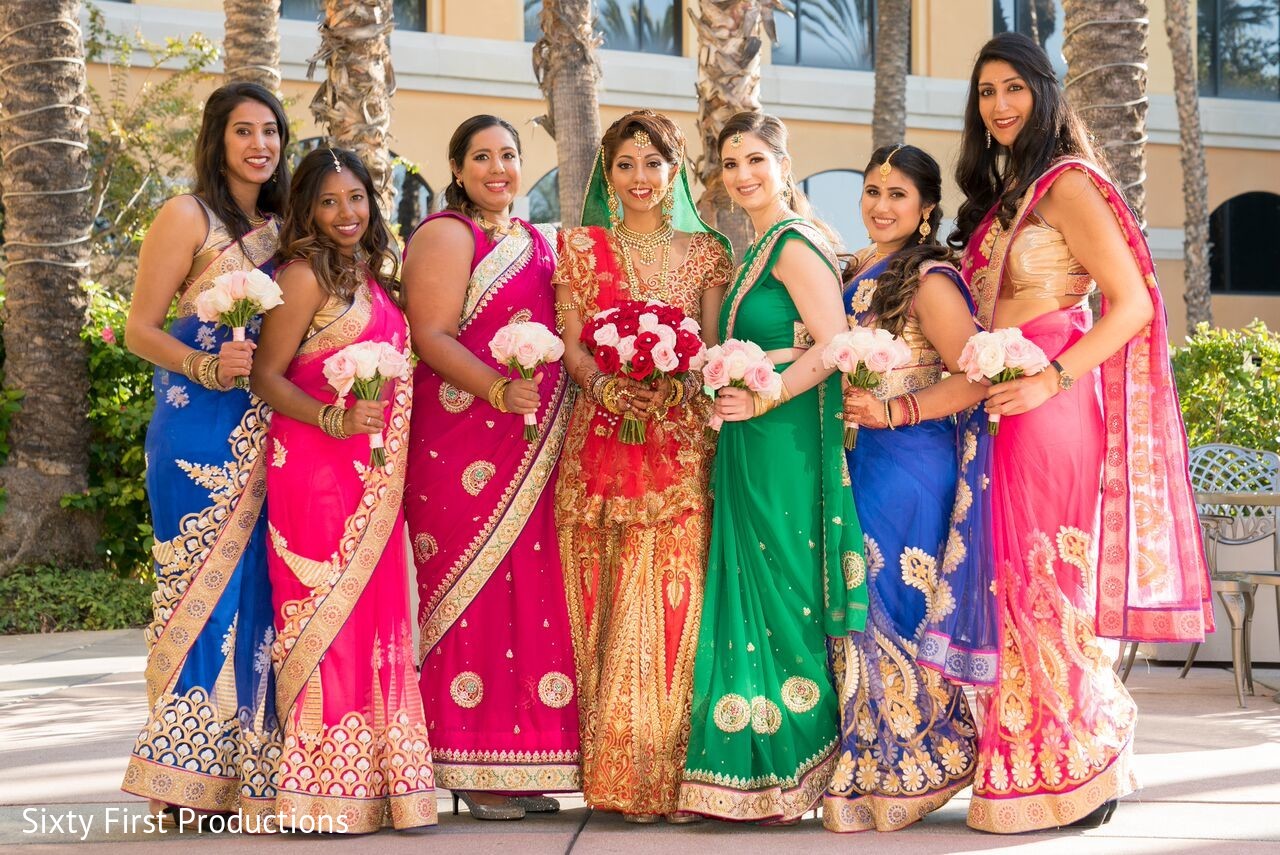 Colorful Indian bridal party. | Photo 113856
