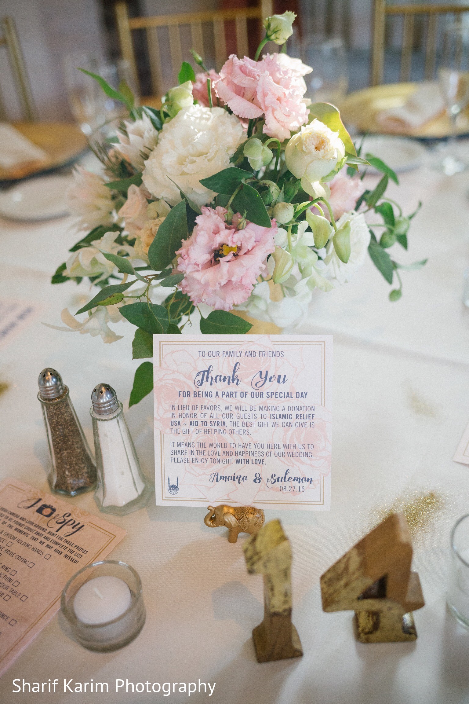 Beautiful indian wedding reception table decor | Photo 117402