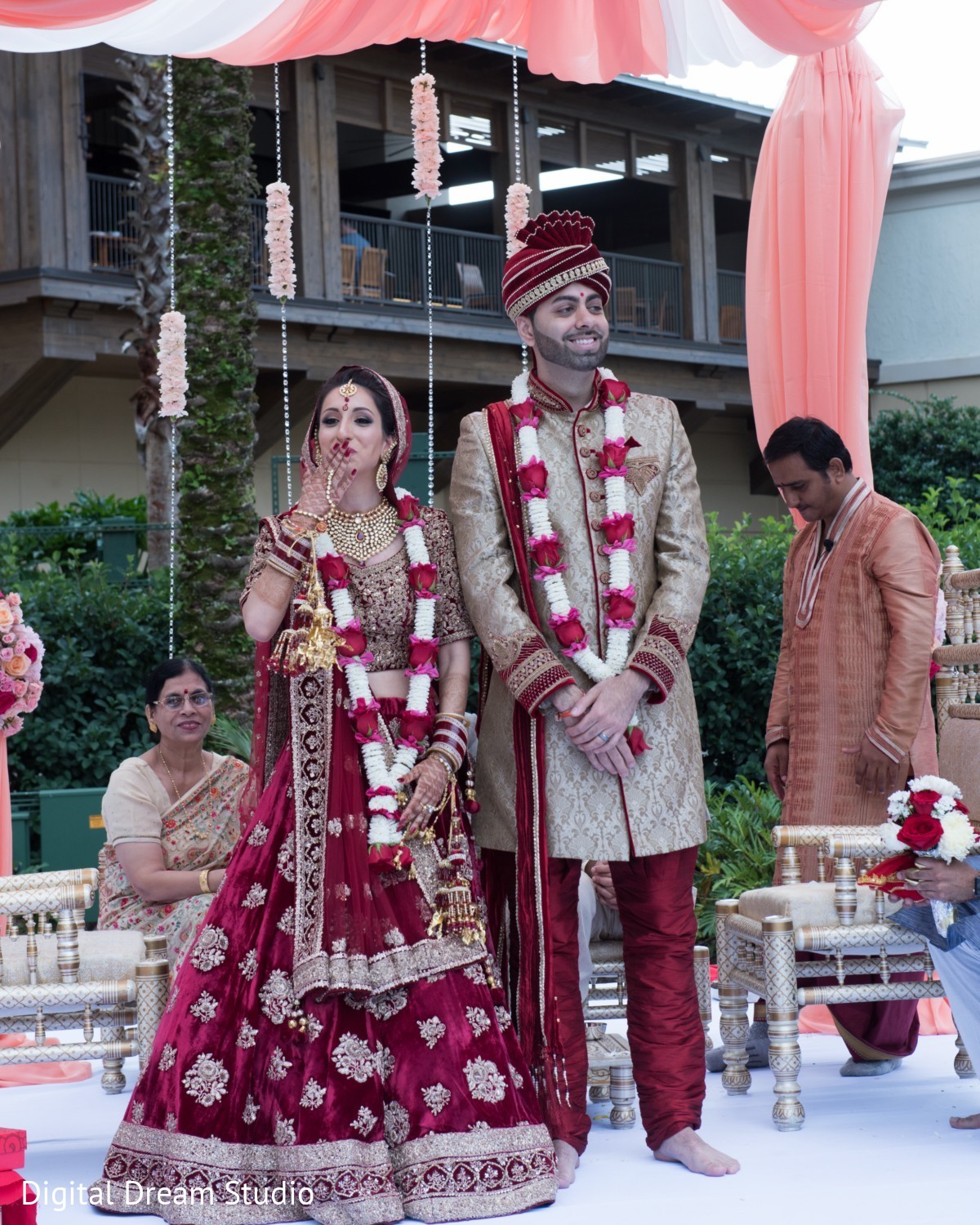 Indian bride and groom at wedding ceremony | Photo 119092