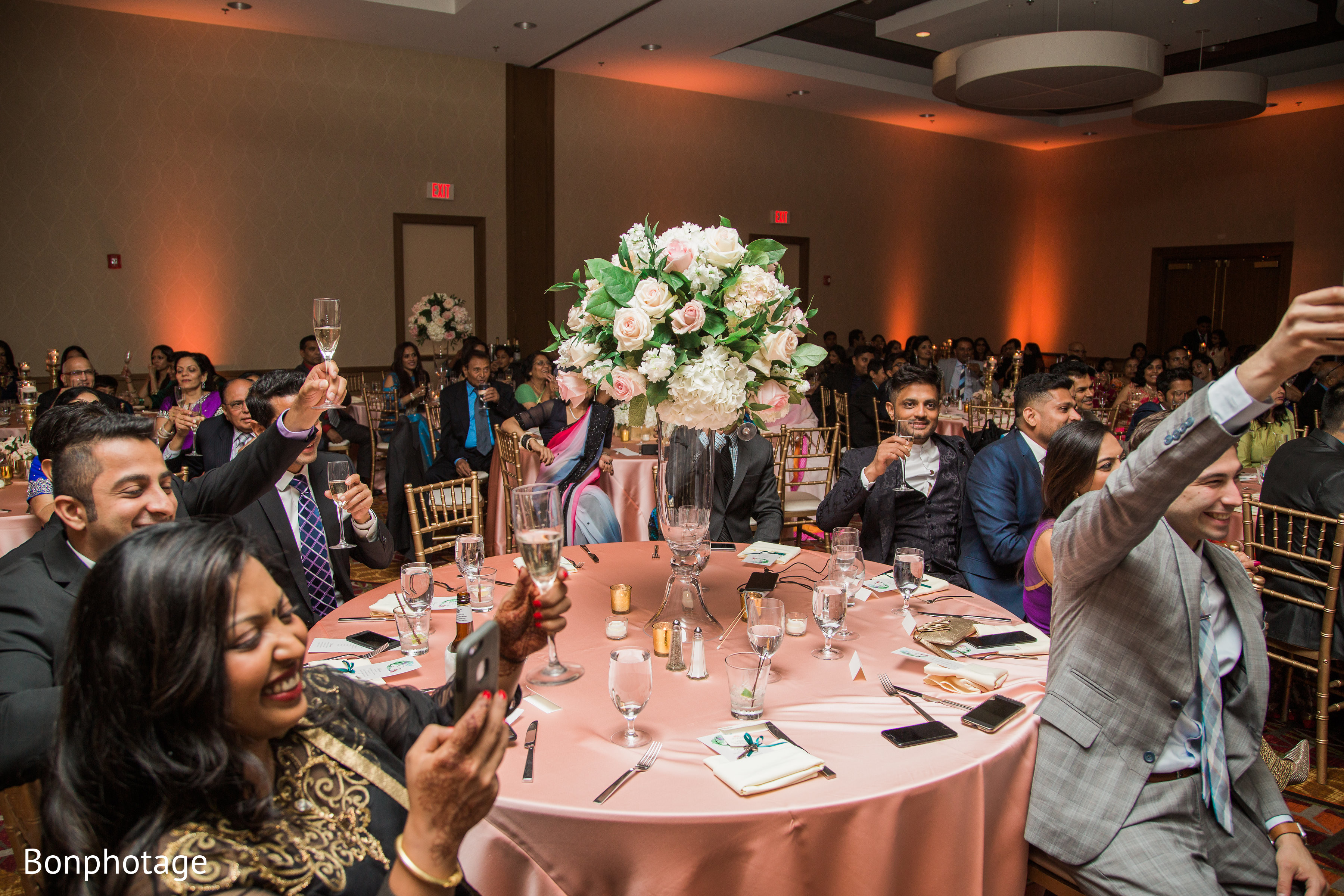 Indian wedding reception guest's celebrating. | Photo 159550