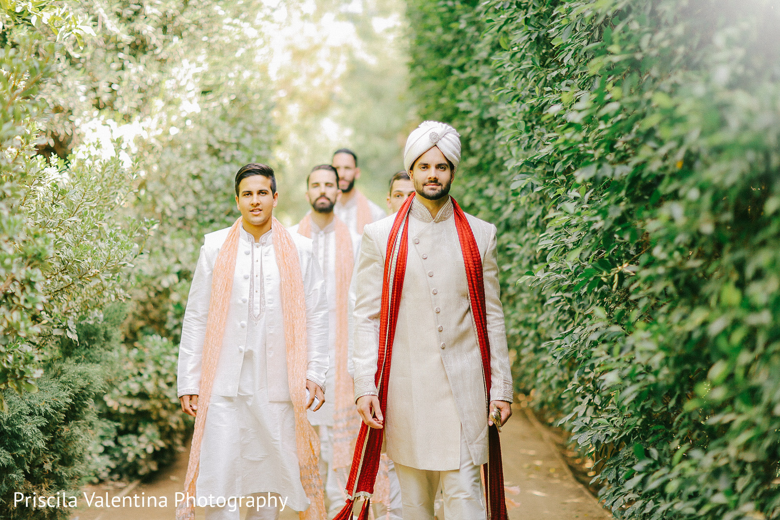 Indian wedding portrait groomsmen and groom | Photo 172305