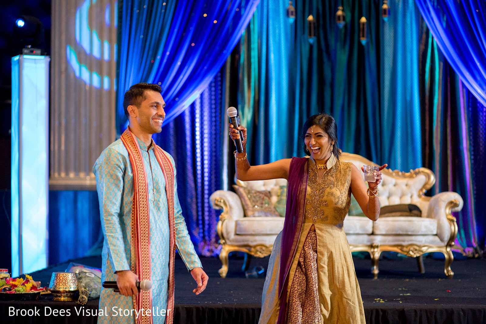 Indian couple at their sangeet event | Photo 181465