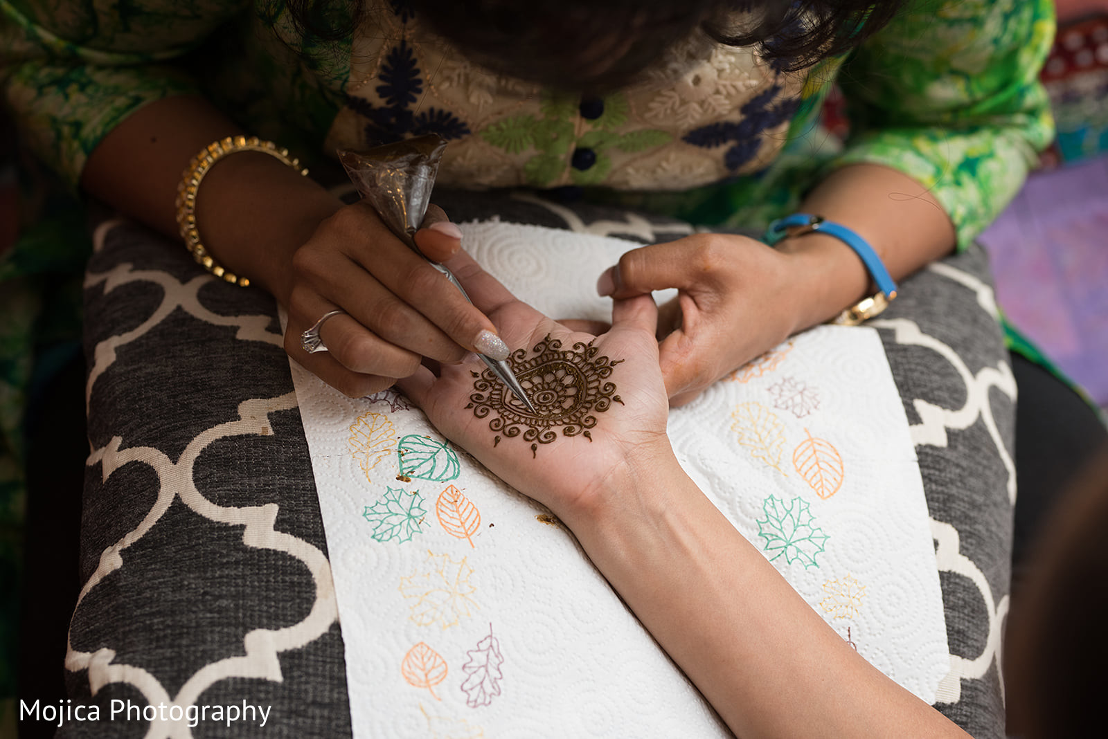 Indian mehndi art done on guest. | Photo 183368