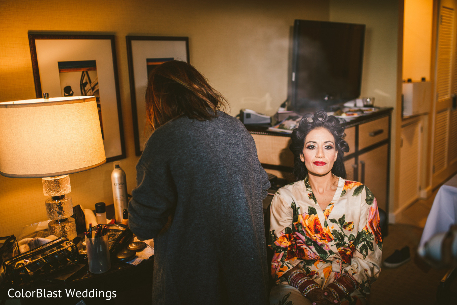 Indian bride getting ready for reception | Photo 185406