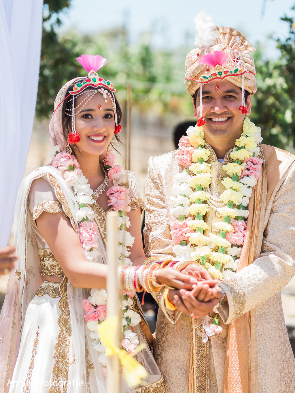 Indian bride and groom at the Indian wedding | Photo 192509