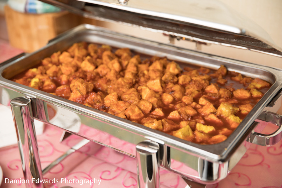 Traditional Indian cuisine on display for the Indian wedding guests ...