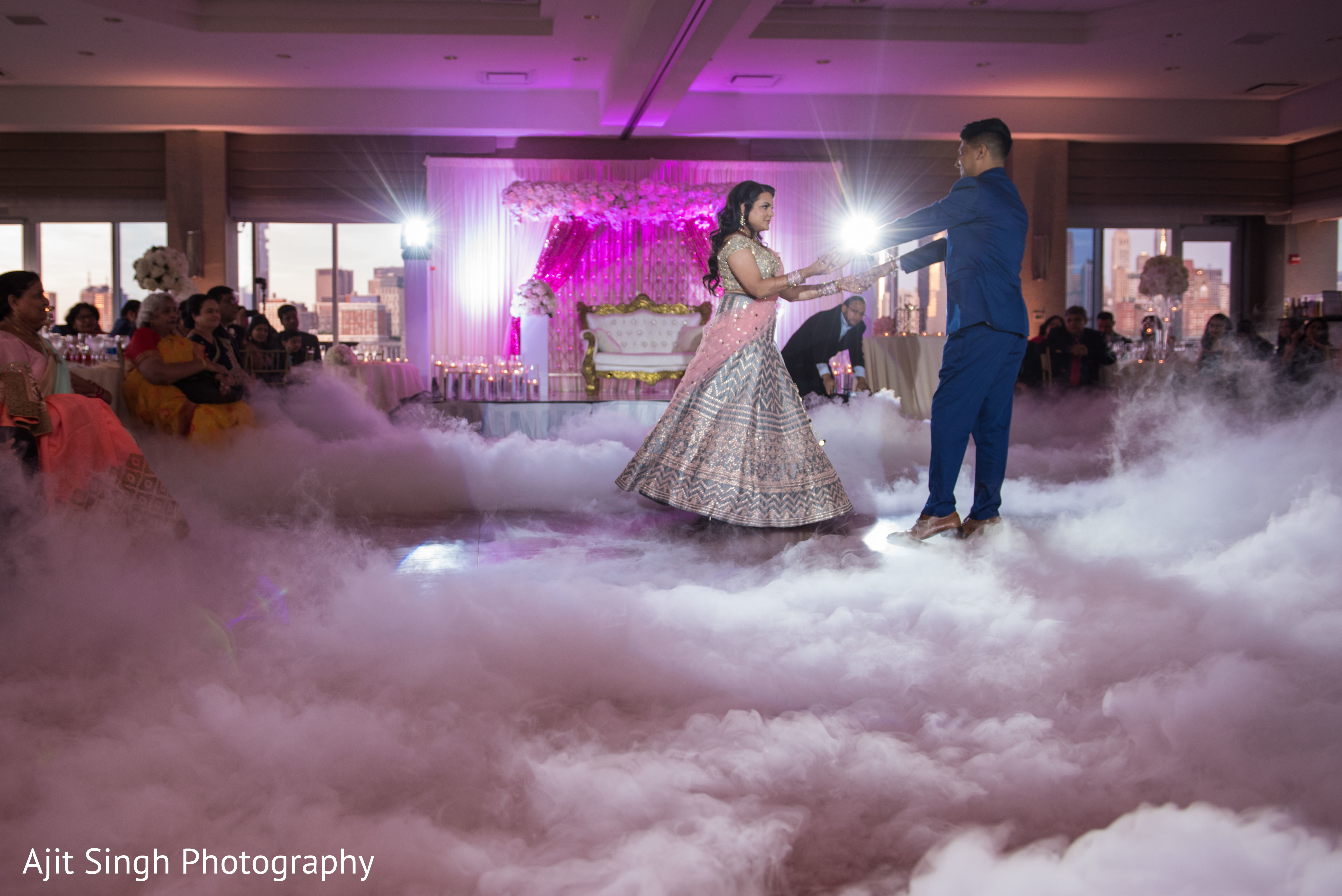Sweet Indian couple having their first dance. | Photo 206688