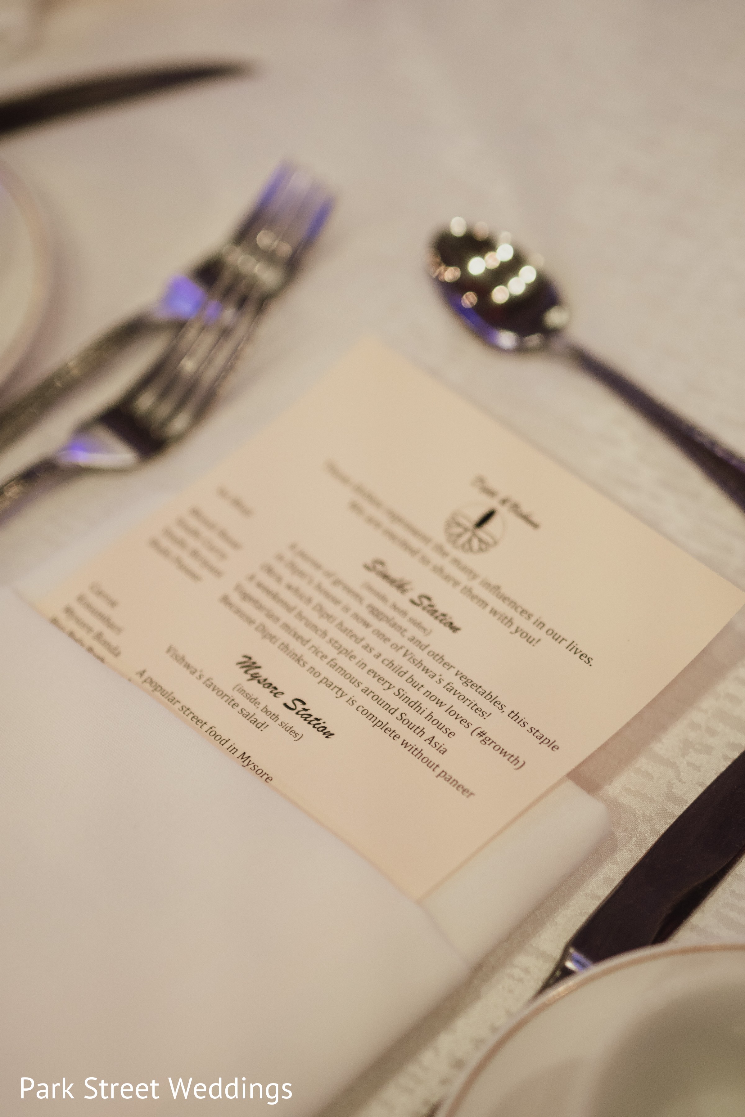 Indian wedding reception dinner menu. | Photo 210481