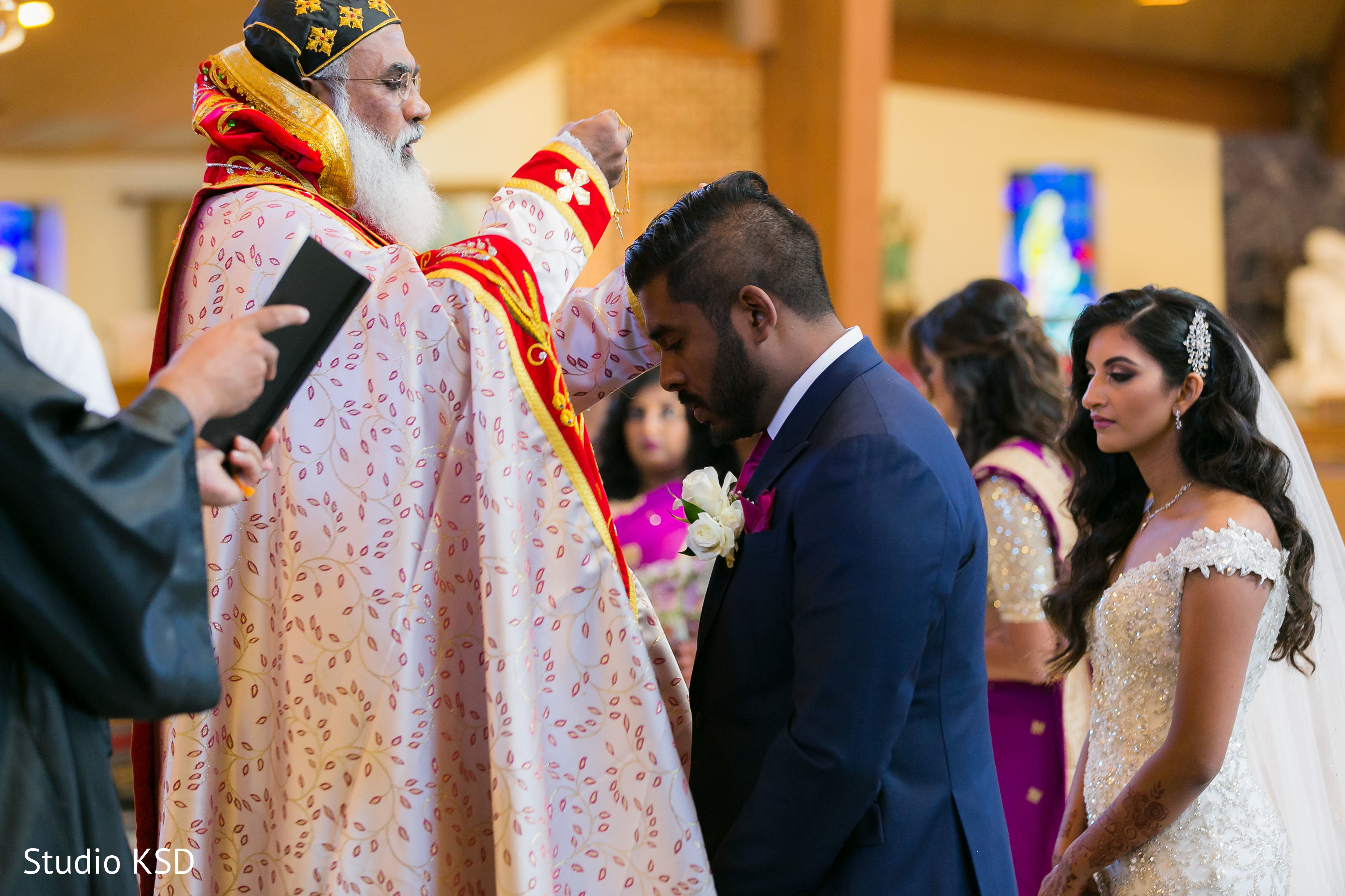 Indian groom during the christian wedding rituals. | Photo 217141