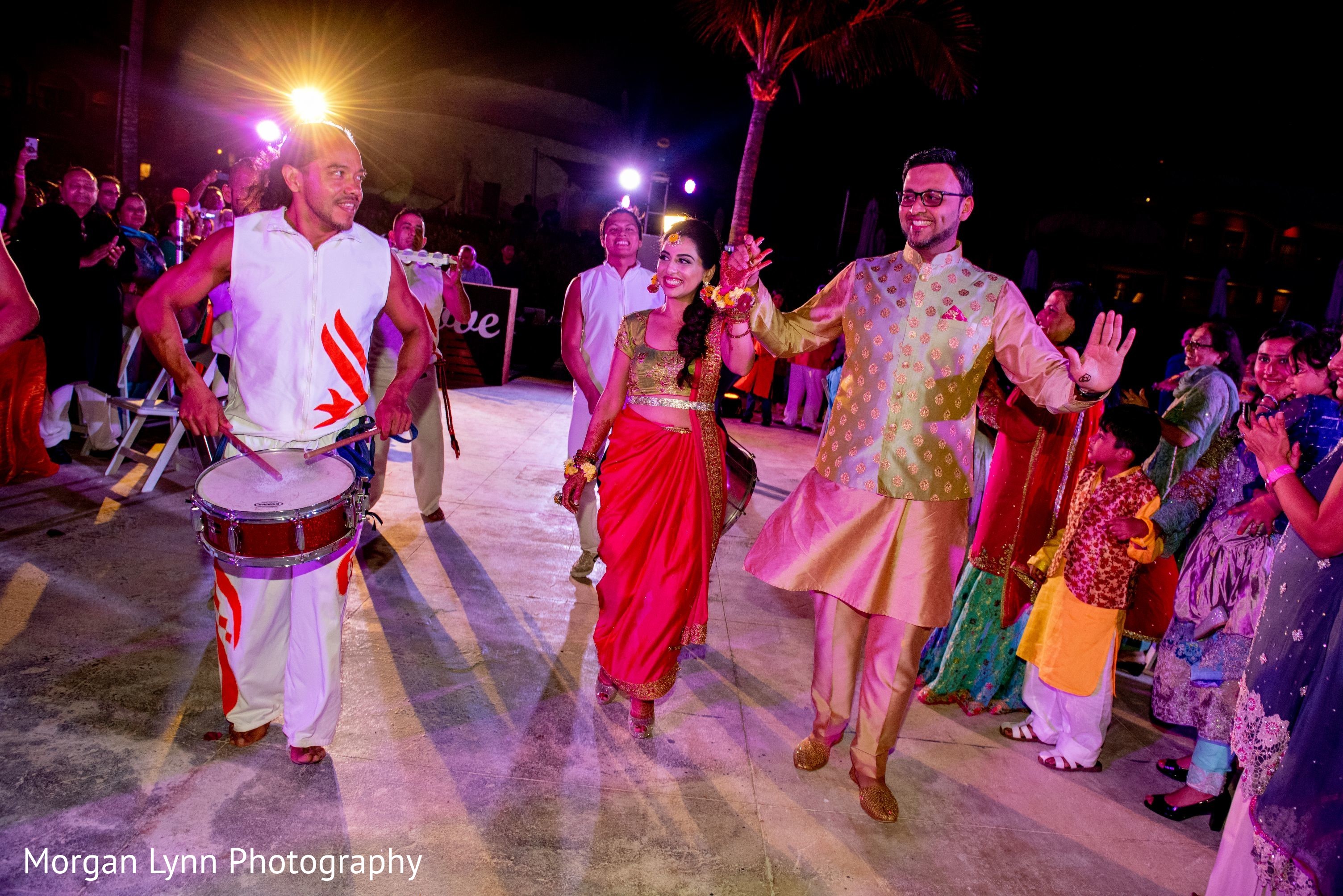 Indian couple dancing at pre-wedding celebration. | Photo 232743