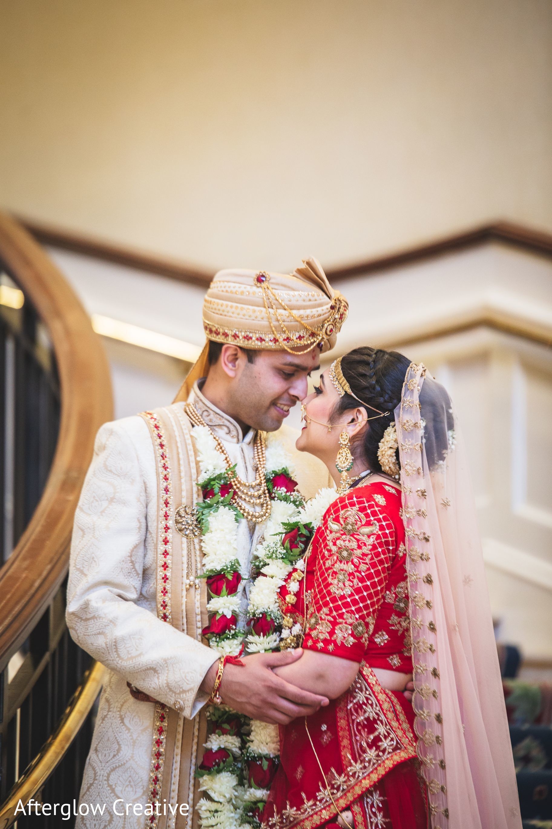 Heartwarming Indian bride and groom's first look. | Photo 244518