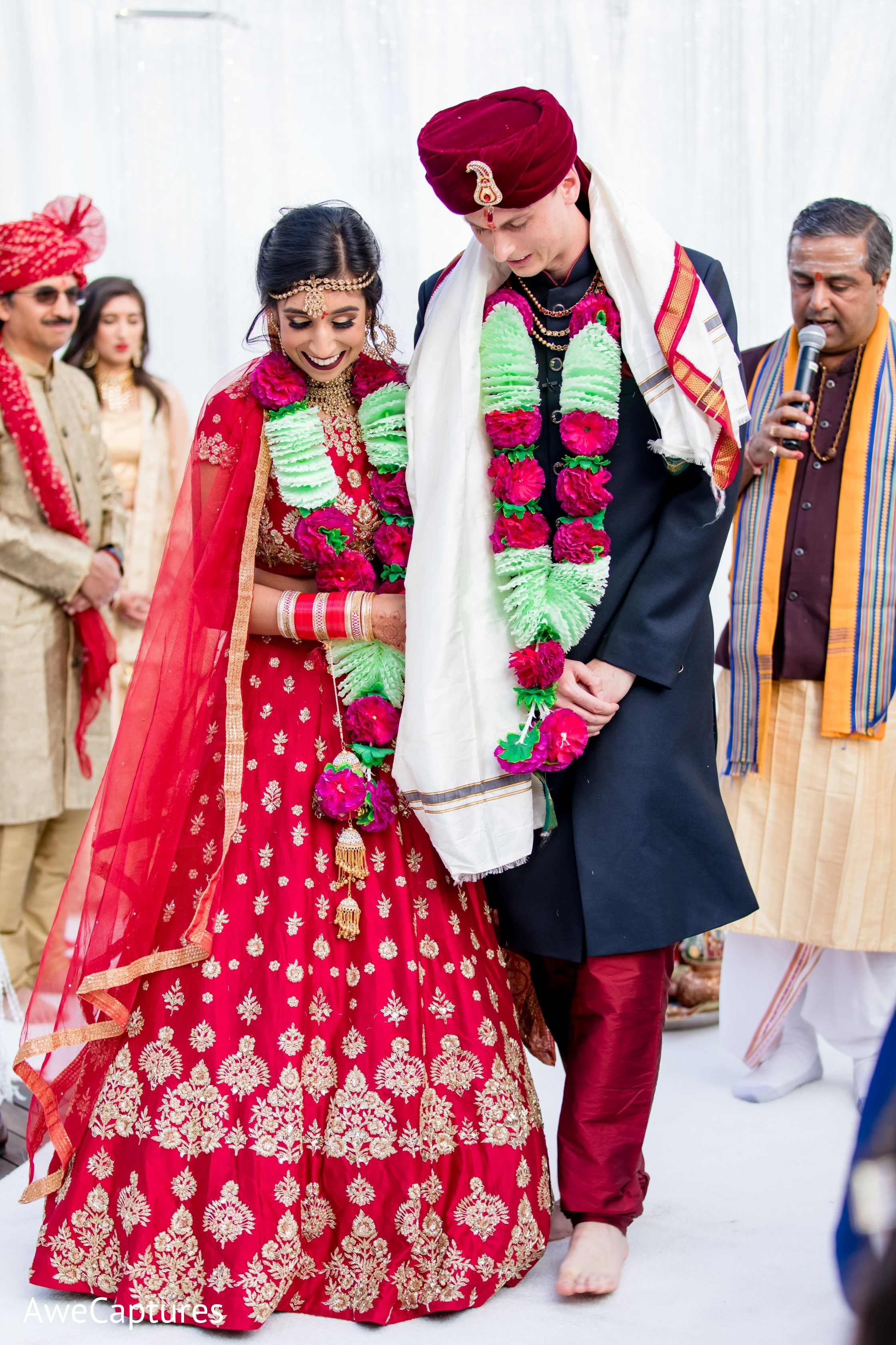 Indian couple walking the seven steps ritual. | Photo 246044