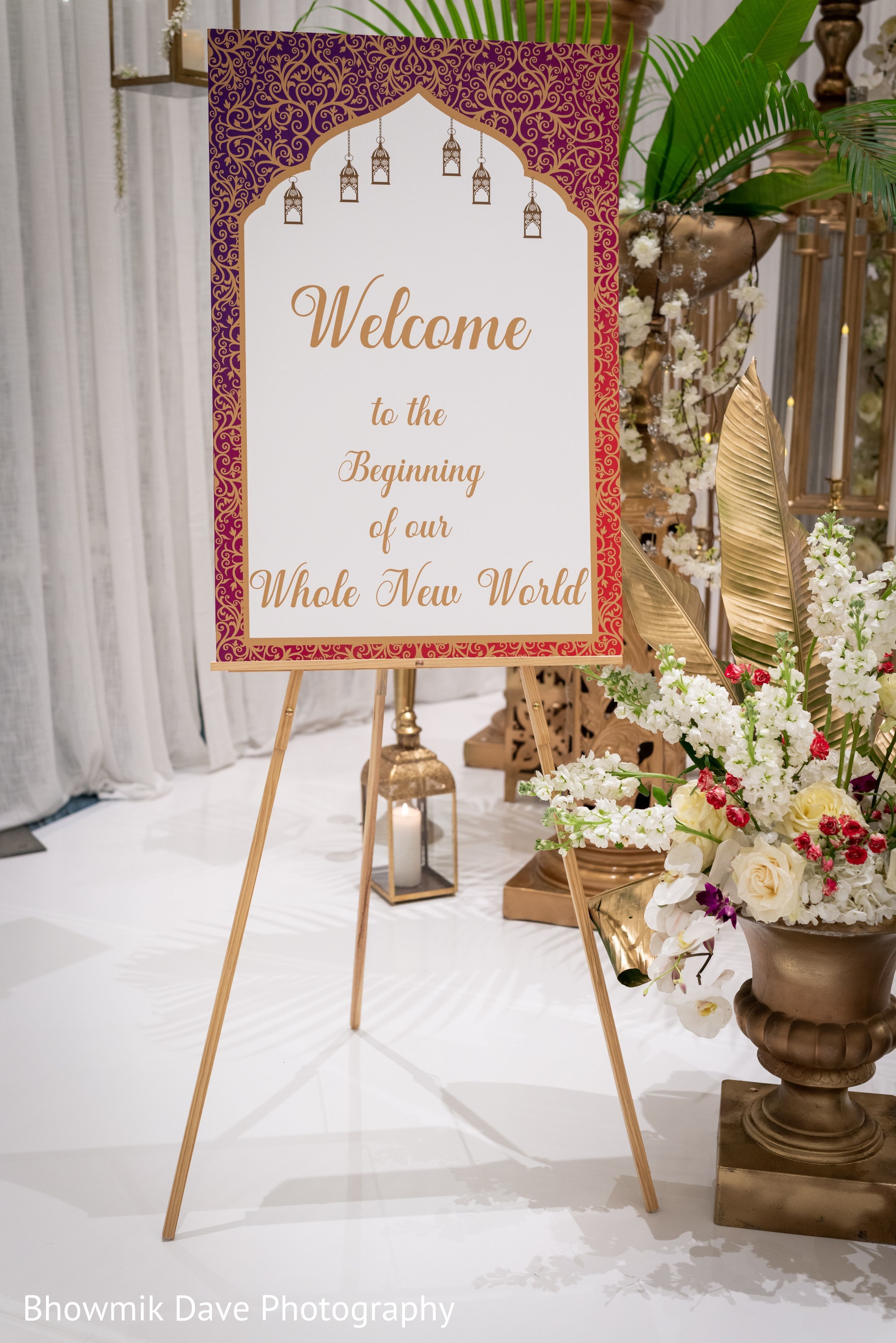 Indian wedding welcome sign | Photo 247720