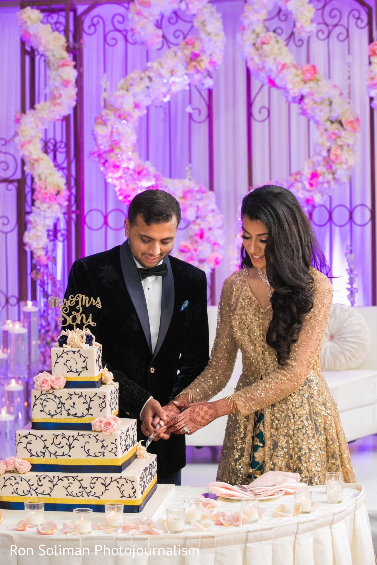 Indian couple cutting cake moment. | Photo 270339