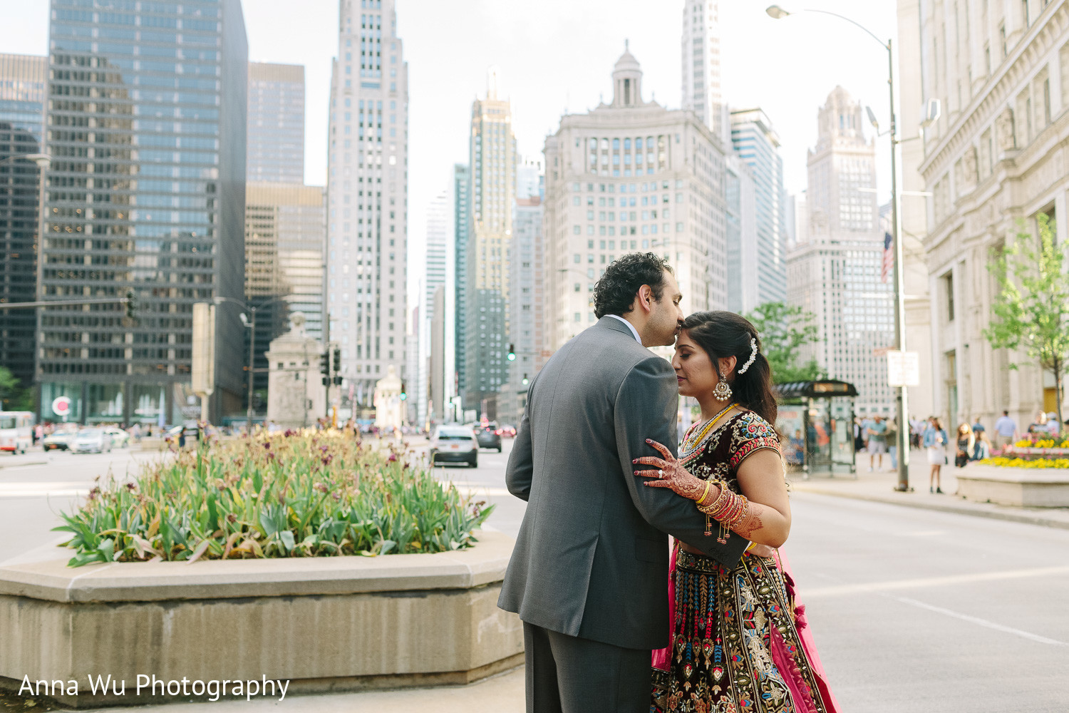 Indian groom kissing bride. | Photo 272043