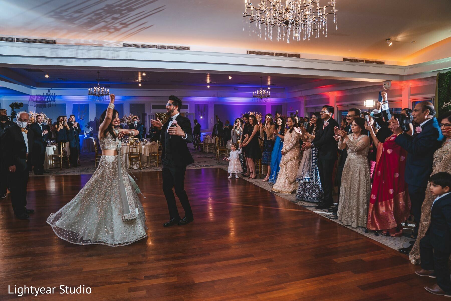 Indian wedding reception dance capture. | Photo 319825