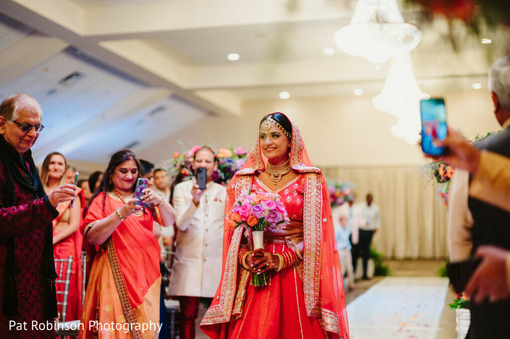 Indian bride entrance to wedding ceremony unforgettable moment | Photo ...