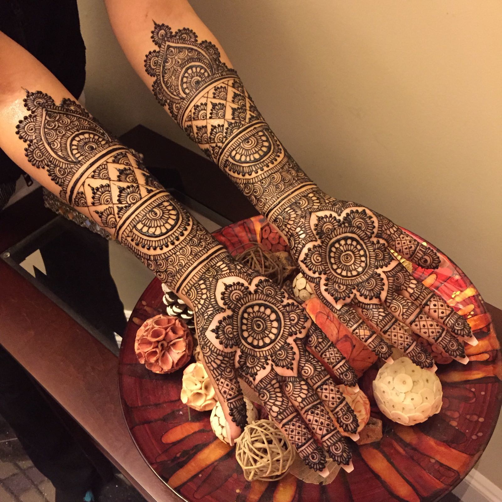 Elaborate Mehndi Design on Arms | Photo 88644