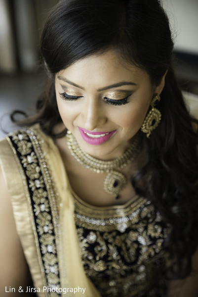 Indian bride reception makeup. | Photo 93334
